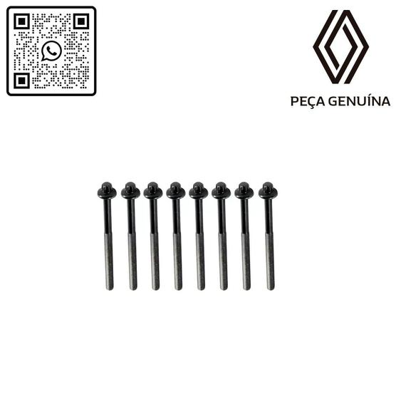 8201708519 - parafuso do cabeçote (8 unidades) - motor 1.0 12v b4d ...