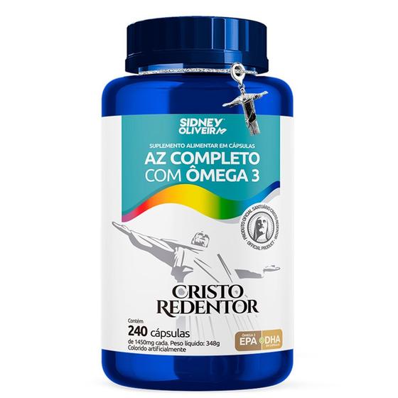 A-Z Completo + Ômega 3 Cristo Redentor 240 cápsulas - Sidney Oliveira ...