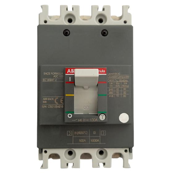 A0C 100 TMF 100 3p FF Disjuntor Caixa Moldada 100A ABB Formula ...