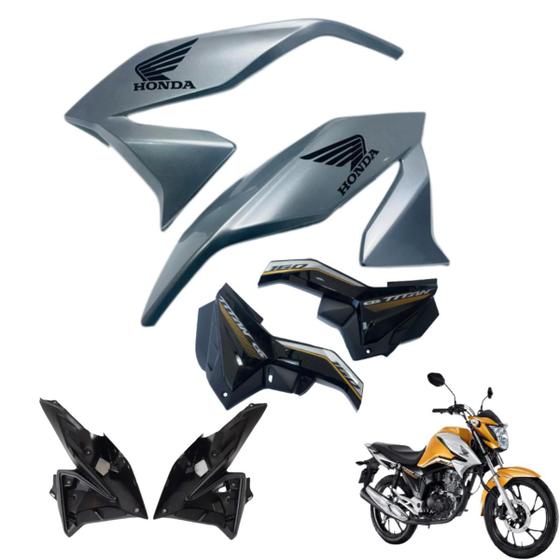 Aba do Tanque Cg Titan 160 modelo 2022 / 2024 + Tampa Lateral ...