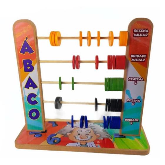 Abaco Didático Escolar E Madeira - Poliplac - Ábaco - Magazine Luiza