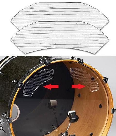 Abafador de Bumbo Ahead ABDD Pro Kick Bass Drum Damping Moderador de ...