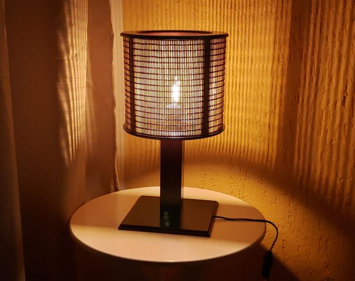 Abajur Rustico Cúpula 20 cm Diâmetro Sala Quarto Hall - CL DECORAÇÕES ...