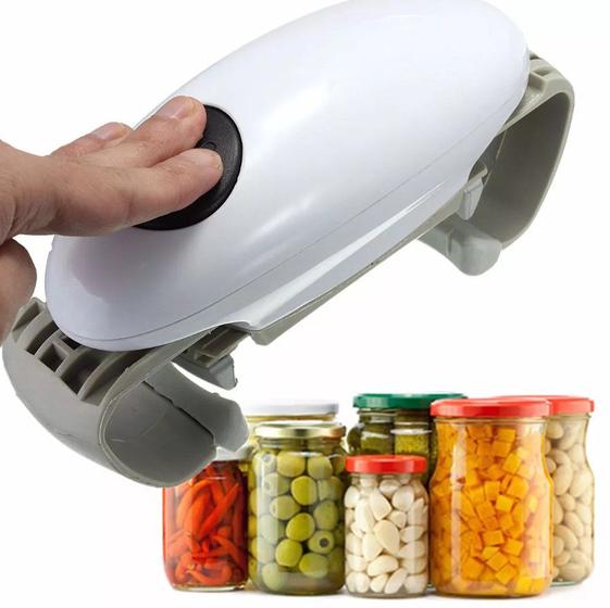 Abridor de Lata Automático Abre Fácil Tampas e Frascos Portátil ...