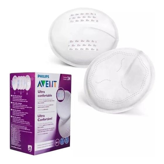 Absorvente Descartável Leite Materno Seio Amamentação Avent - Comercial ...
