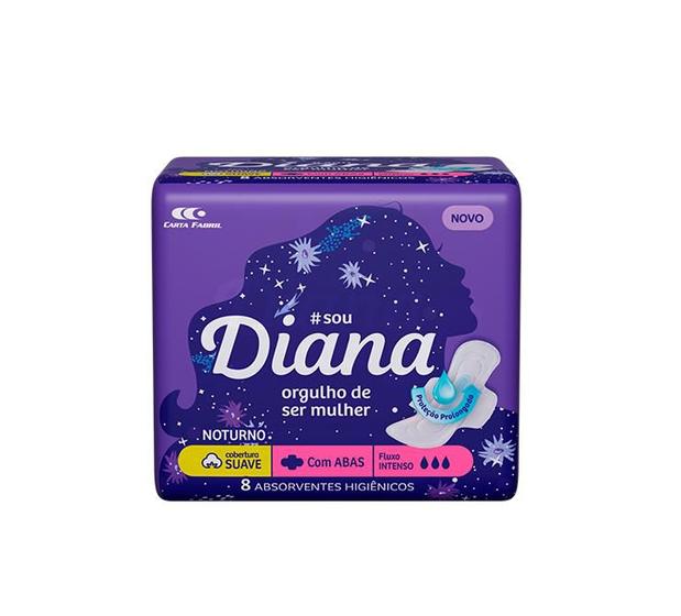Absorvente diana noturno suave c/abas c/ 8 - Absorvente - Magazine Luiza