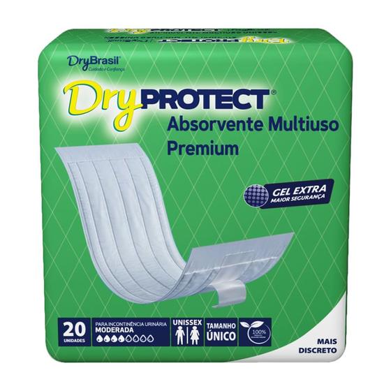 Absorvente Dry Protect Multiuso Premium Unissex para Incontinência ...