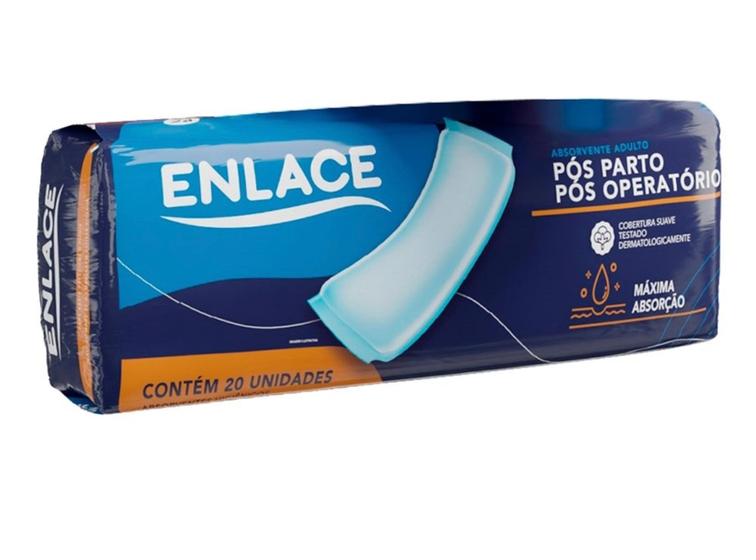 Absorvente Geriátrico Enlace Pós Parto e Pós Operatório Embalagem com ...