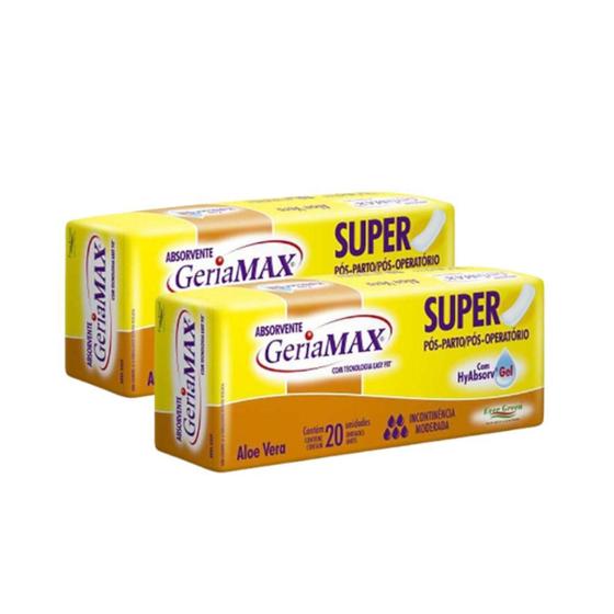 Absorvente Geriátrico Geriamax Kit Com 2X 20 Unidades - Acessórios para ...