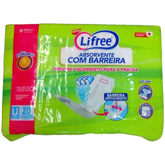 Absorvente Geriátrico Lifree - 20 unidades - Acessórios para ...