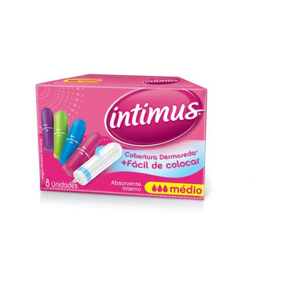 Absorvente Interno Intimus - 8 Unidades - MÉDIO - OB - Absorvente ...