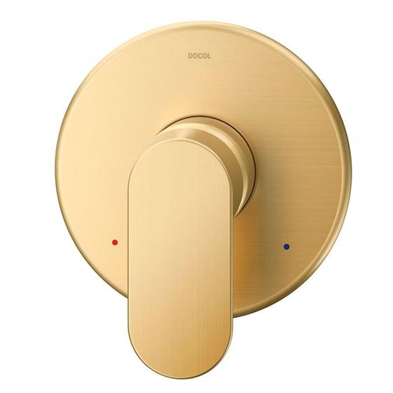 Acabamento Monocomando para Chuveiro Alta Pressão/Baixa Pressão 3/4'' Kaila Ouro Escovado ...