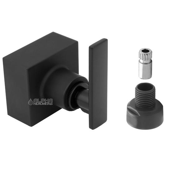 Acabamento Registro Banheiro Alavanca C-73 Metal Preto Conversor Docol ...