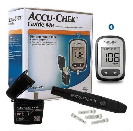 Accu-chek Guide ME Kit Monitor De Glicemia Completo - Roche - Medidor ...