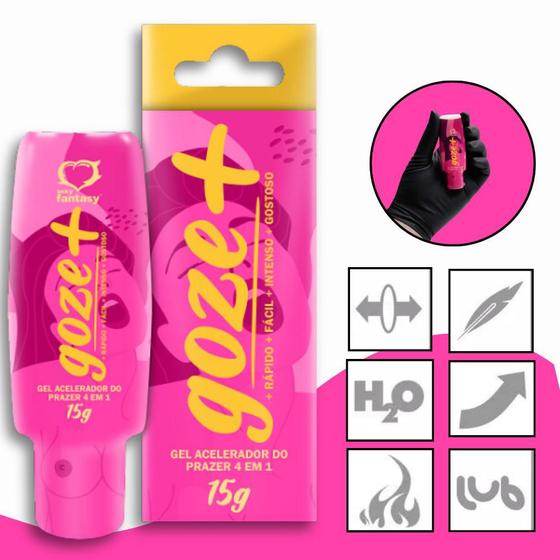 Acelerador De Prazer Feminino Goze Mais 4 Em 1 Gel Excitante 15g - Sexy ...