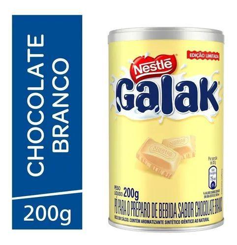 Achocolatado Em Pó Chocolate Branco Galak 200ml Original - nestle ...