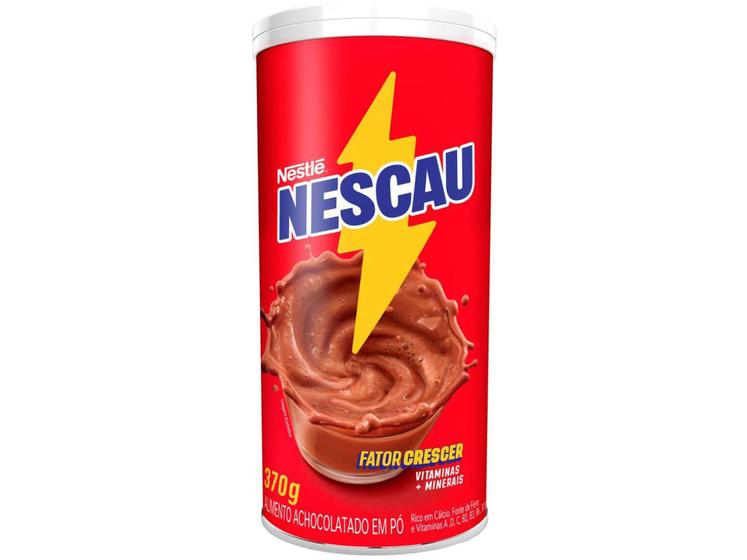 Achocolatado em Pó Nestlé Nescau Instantâneo - Lata 370g - Achocolatado ...
