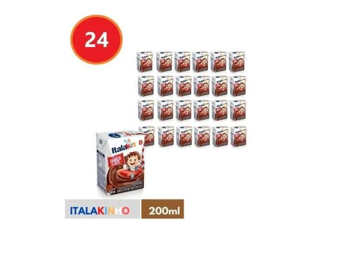 Achocolatado Italakinho 200ml - Kit Com 24- Italac - Bebida Láctea ...