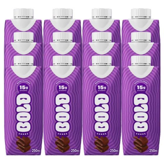 Achocolatado Shake Bold Zero Açúcar, 15g proteínas contendo 12 unidades ...