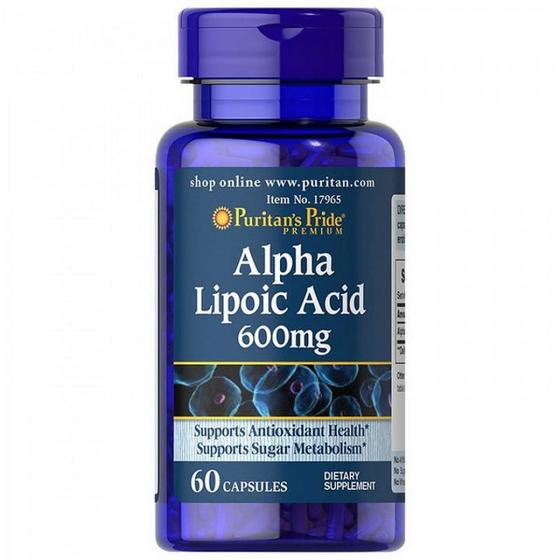 Acido Alpha Lipoico 600mg 60 capsulas - Puritans Pride ...