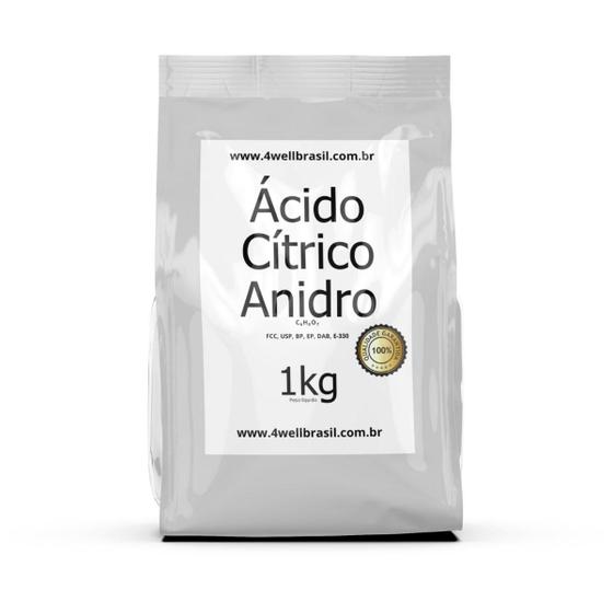Ácido Cítrico Anidro em pó 1Kg - 4wellbrasil - Ácido Cítrico ...