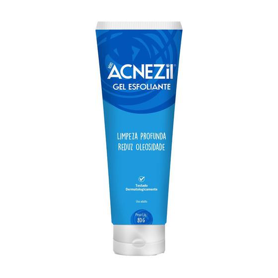 acnezil gel esfoliante 80g auxilia na prevenção de cravos e espinhas ...