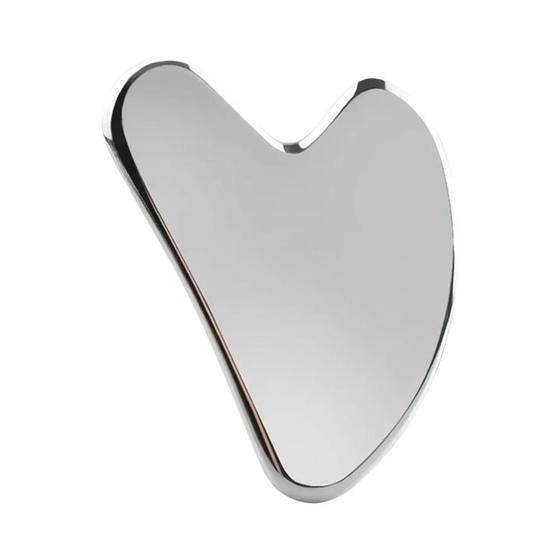 Aço Inoxidável Gua Sha Raspador Rosto Massageador Corpo Inteiro Pescoço ...