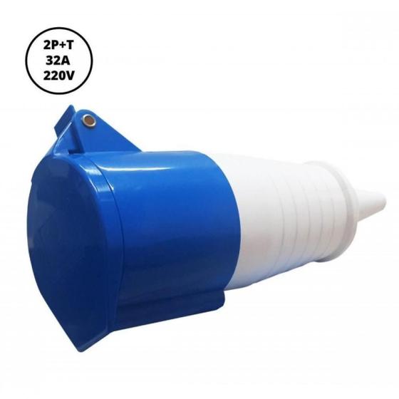 Acoplamento Femea Industrial 2P+T 32A 220V ul 40004 Lukma - Plugs e Adaptadores - Magazine Luiza