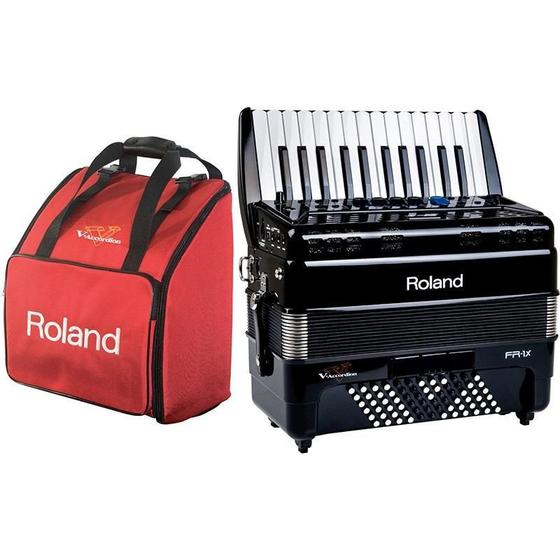 Acordeon Roland Fr1x Elétrico Top Preto Com Bag - Autorizada - Sanfona ...