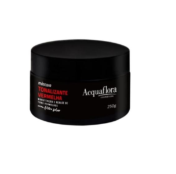 Acquaflora Vermelho - Máscara Tonalizante 250g - Tonalizante de Cabelo ...
