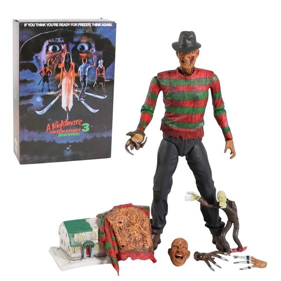 Action figure freddy krueger nightmare 3 on elm street articulado 18cm ...