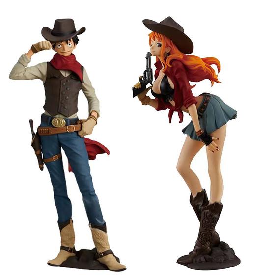 Action Figure Luffy e Nami Cowboy Anime One Piece - ActionCollection ...
