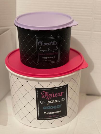 Açúcar 5kg e chocolate 1,5kg Bistrô tupperware - Tupperware - Açúcar ...
