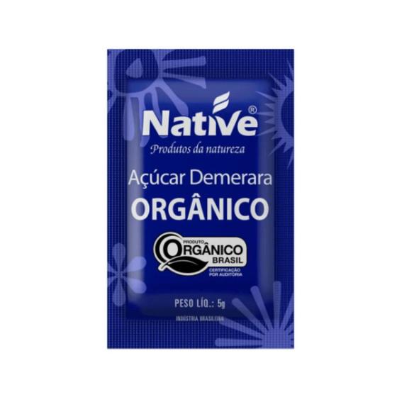 Açúcar demerara orgânico native sachê 5g caixa 200 unidades - Açúcar ...