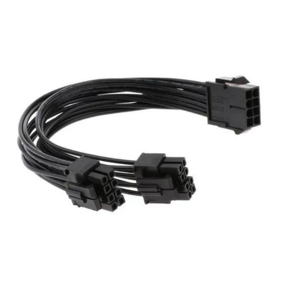 Adaptador Conector Atx,cpu 8 Pinos Para 2x 8 Pinos Divisão 4 Mais 4 ...