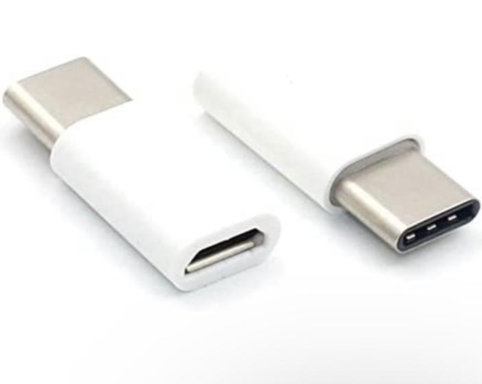 Adaptador conector micro usb v8 fêmea para tipo c macho - Flash drive ...