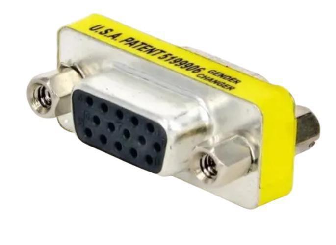 Adaptador Conector Vga Femea X Femea Permite Emenda De Cabos - Js ...