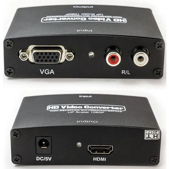 Adaptador Conversor De Vga Para Hdmi - Com Som Áudio - INTERFACE ...