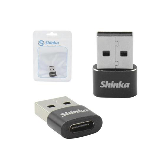 Adaptador Conversor USB Type C (Tipo c) Fêmea para USB Macho - Shinka ...
