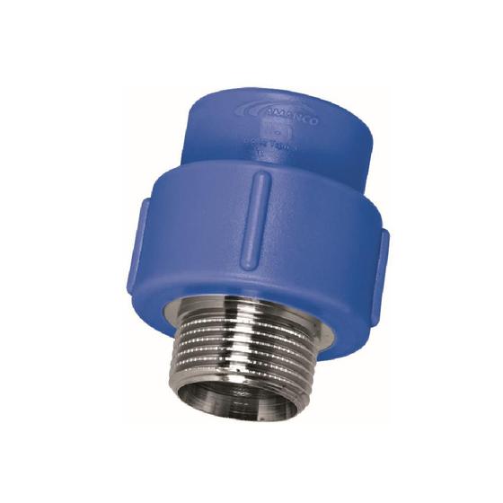 Adaptador de Transicao Ppr Azul 25 Mm X 3/4 Com Rosca Macho Amanco - Amanco Wavin - Adaptador ...