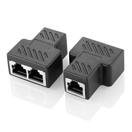 Adaptador Duplicador de Porta de Rede RJ45 1 Par - SOLUCAO - Placa de ...