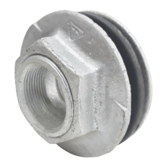Adaptador Flange Para Caixa D Agua de Ferro Galvanizado 1/2 - Tupy - Adaptador Hidráulico ...