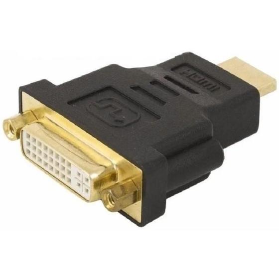 Adaptador Hdmi Macho X Dvi-D Fêmea 24+5 Conectores Banhados - Js ...