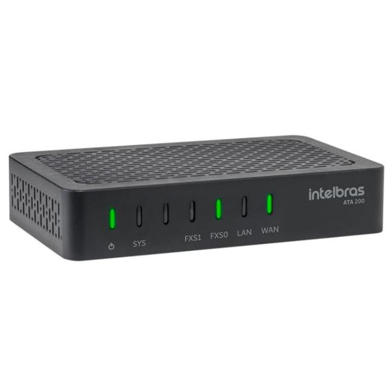 Adaptador IP ATA 200 Telefones VoIP Identificaçao Intelbras - Adaptador ...