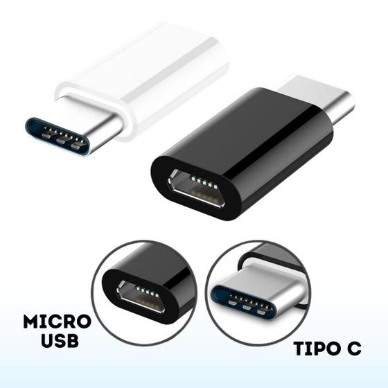 Adaptador Micro Usb 2.1 P/ Tipo C Macho Celular Tablet Mouse ...