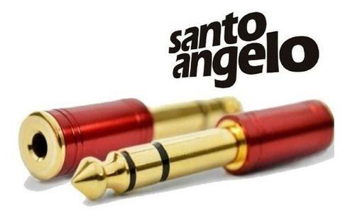 Adaptador P2 P10 Santo Angelo Conector Banhado A Ouro Novo - Adaptador ...