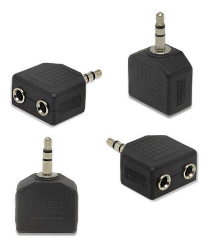 Adaptador P2 Stereo Macho X 2 P2 Stereo Fêmea - STAR CABLE - Plugs e ...