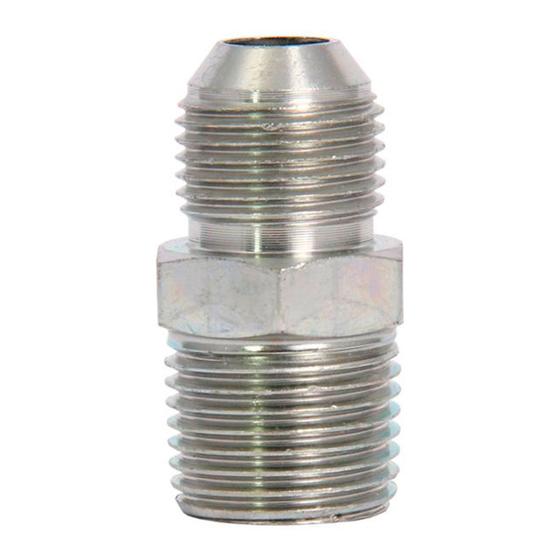 Adaptador Reto Macho NPT x Macho JIC 37 1.5/16-12 x 1.5/16X12 - Belenus - Adaptador Hidráulico ...