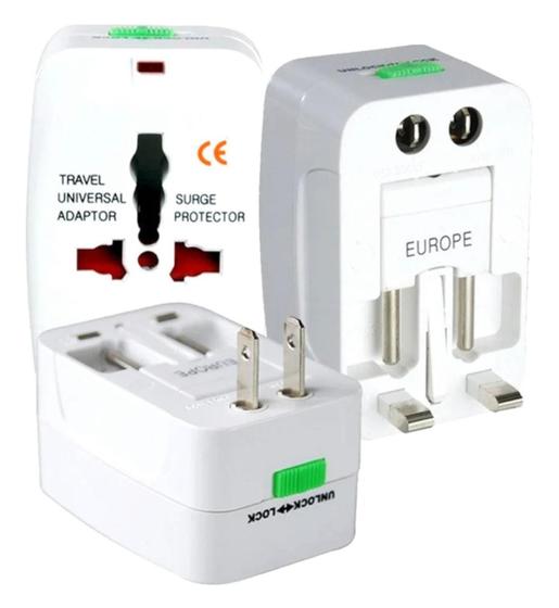 Adaptador tomada universal p/ viagem internacional 110v / 220v - ALL-IN ...