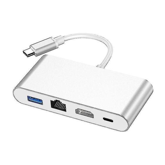 Adaptador USB-C 4 em 1 HW-TC42 - Hub Multifuncional para Computador ...